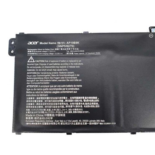 Acer Aspire 3 A317-54-386C(AP19B8K) 原廠 電池 3831mAh 43.08Wh 11.25V